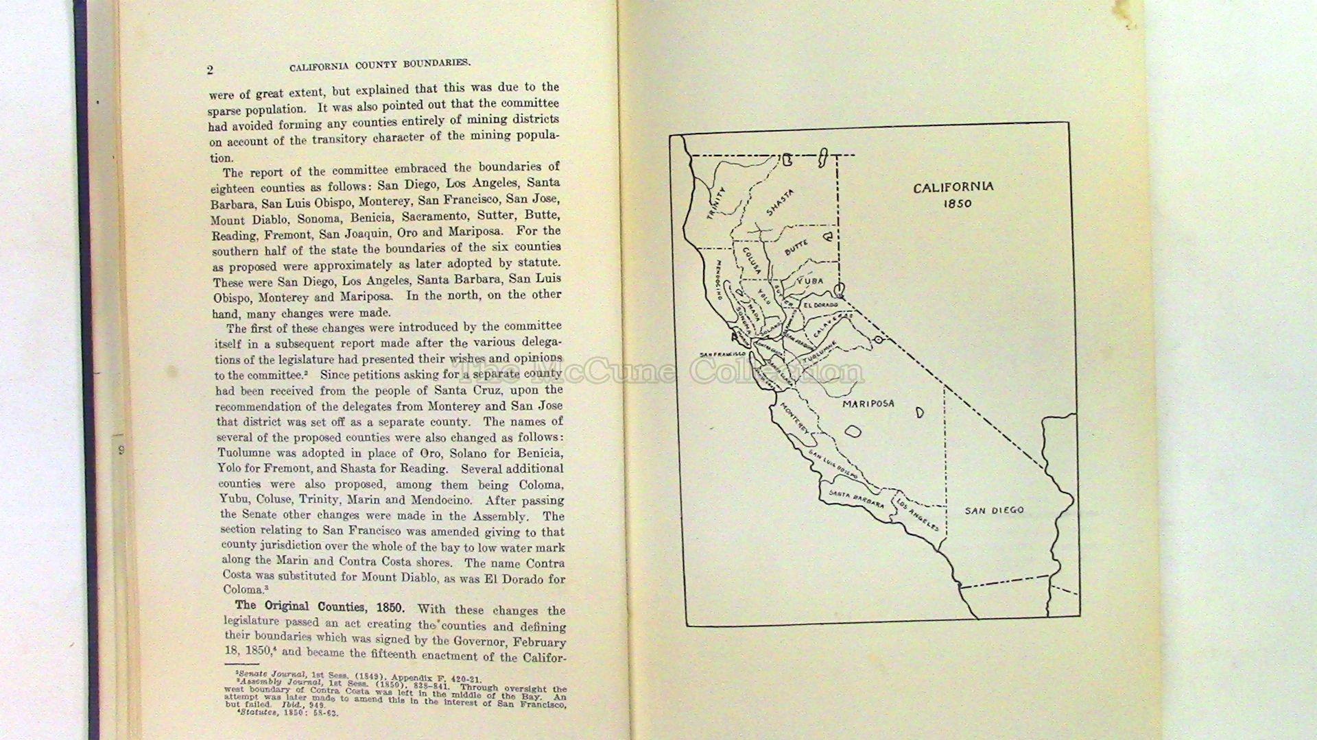 The Genesis of California Counties • The McCune Collection